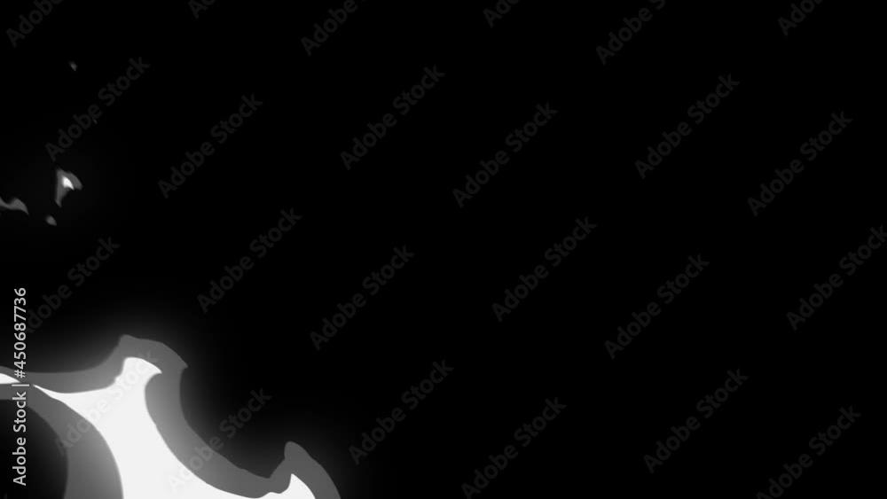 Cartoon fire elements pack. 4k 2d Cartoon fire transitions with Luma matte and black png ...