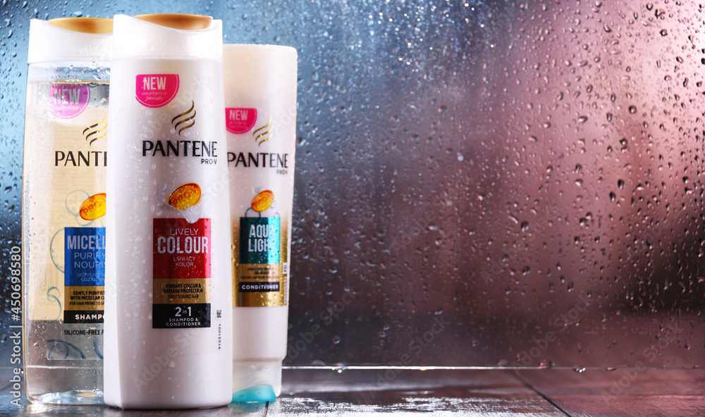 Containers of Pantene products Stock Photo | Adobe Stock