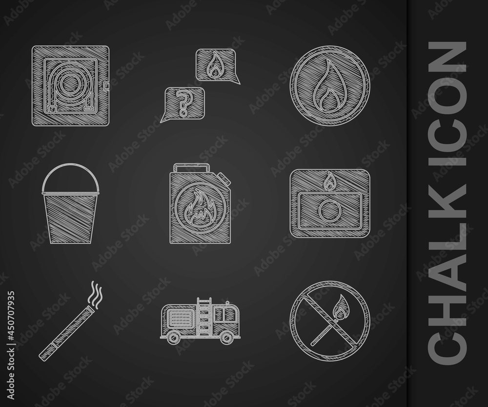 Set Canister for flammable liquids, Fire truck, No fire match, alarm ... Set Canister for flammable liquids, Fire truck, No fire match, alarm ...