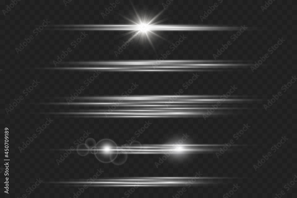 Light and stripes moving fast over dark background.design of the light ...