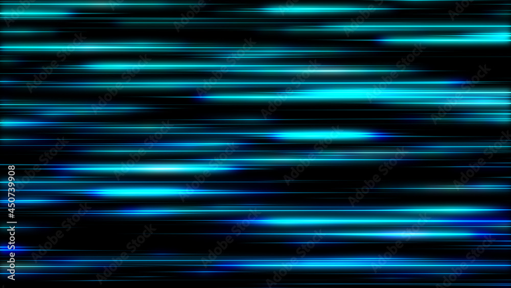 Blue light Anime Fast Speed Lines motion on dark background. 4K ...
