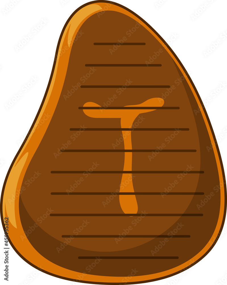 Cartoon Grilled T-Bone Steak. Vector Hand Drawn Illustration Isolated ...