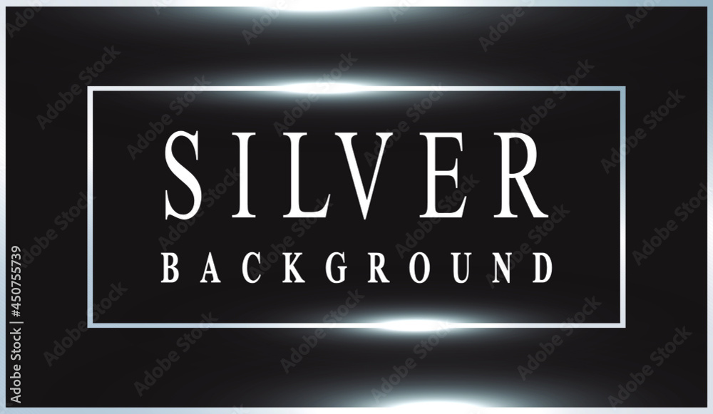 Silver luxury background. Vector illustration. Stock Vector | Adobe Stock
