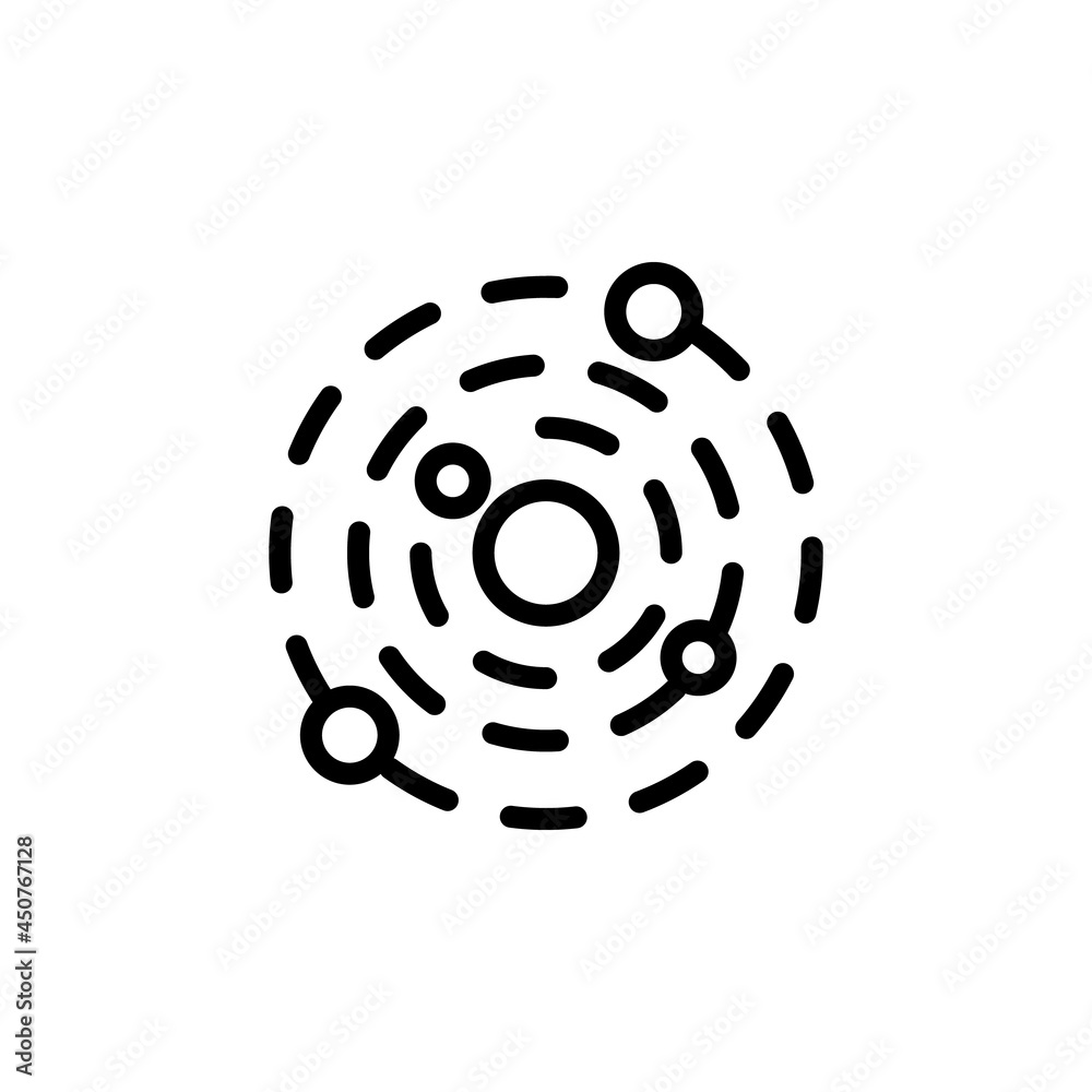 Solar system. The planets revolve around the universe. Stock Vector ...