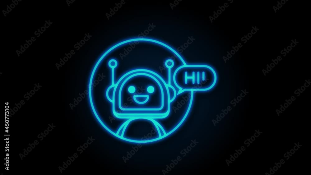 Robot icon. Bot sign design. Chatbot symbol concept. Voice support ...