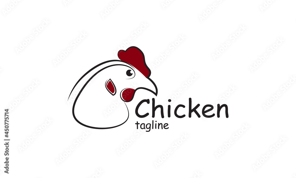 Premium vector chicken, rooster, chicken farm, fastfood, logo design ...