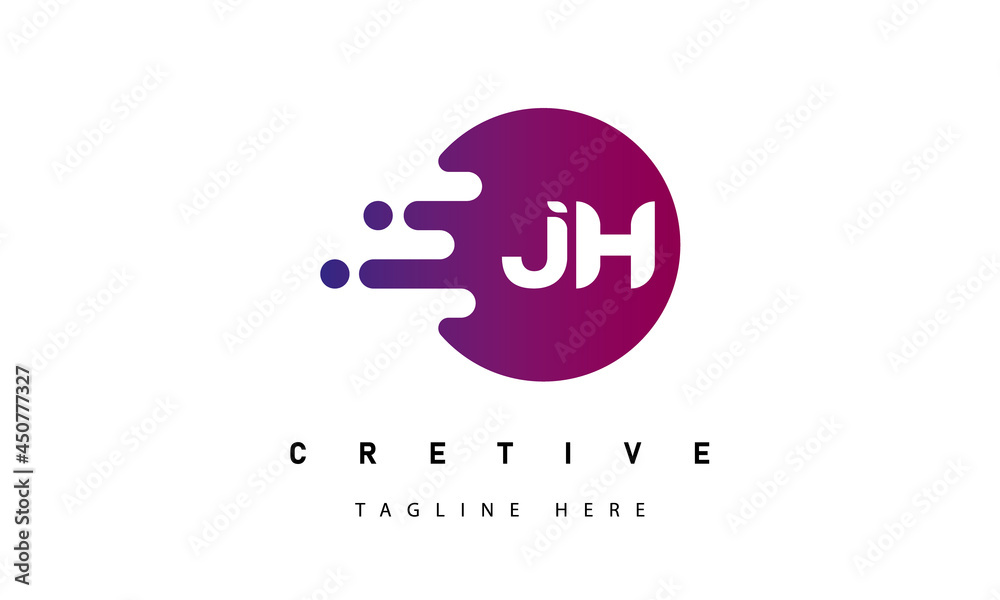 Fast Steering letter JH logo designs concept Stock Vector | Adobe Stock