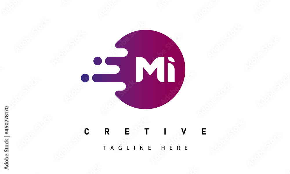 Fast Steering letter MI logo designs concept Stock Vector | Adobe Stock