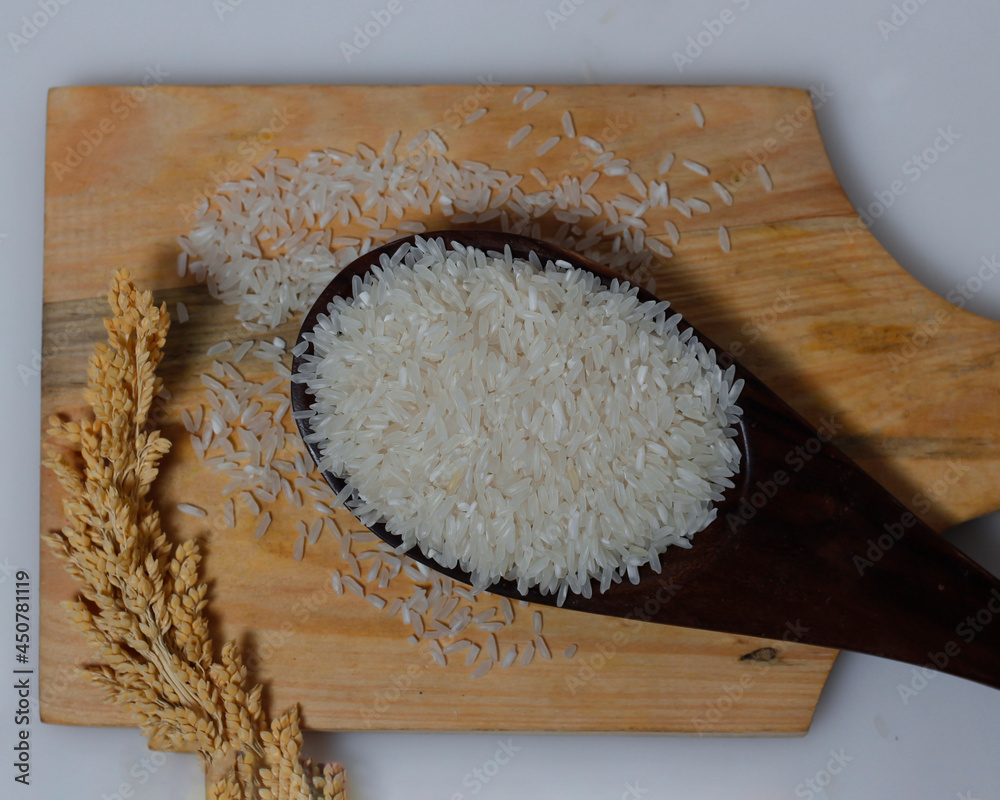 White rice is the main staple in the food chain in several countries ...