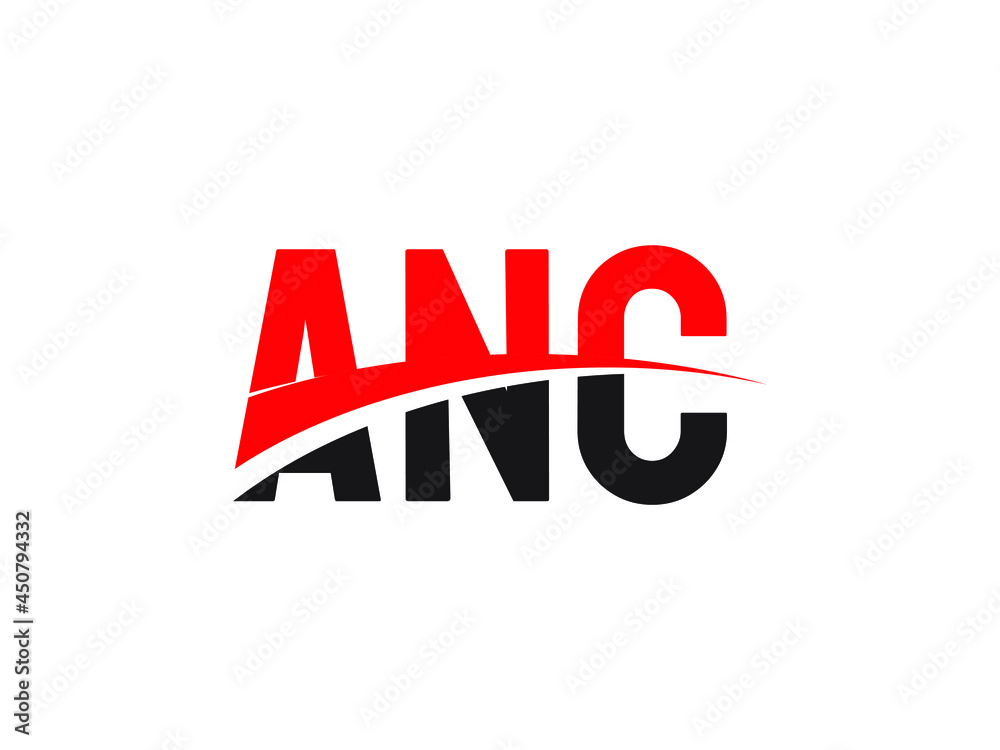 ANC Letter Initial Logo Design Vector Illustration Stock Vector | Adobe ...