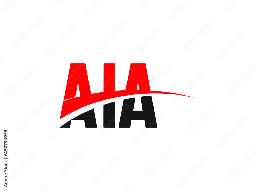 AIA Letter Initial Logo Design Vector Illustration Stock Vector | Adobe ...