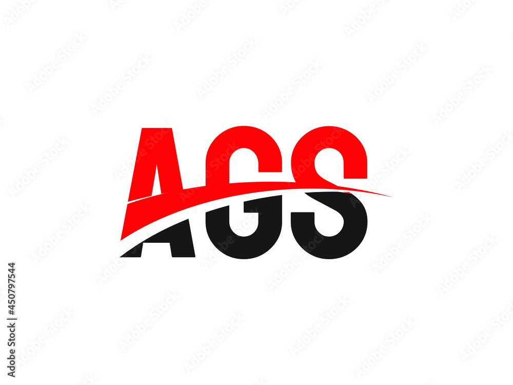 AGS Letter Initial Logo Design Vector Illustration Stock Vector | Adobe ...