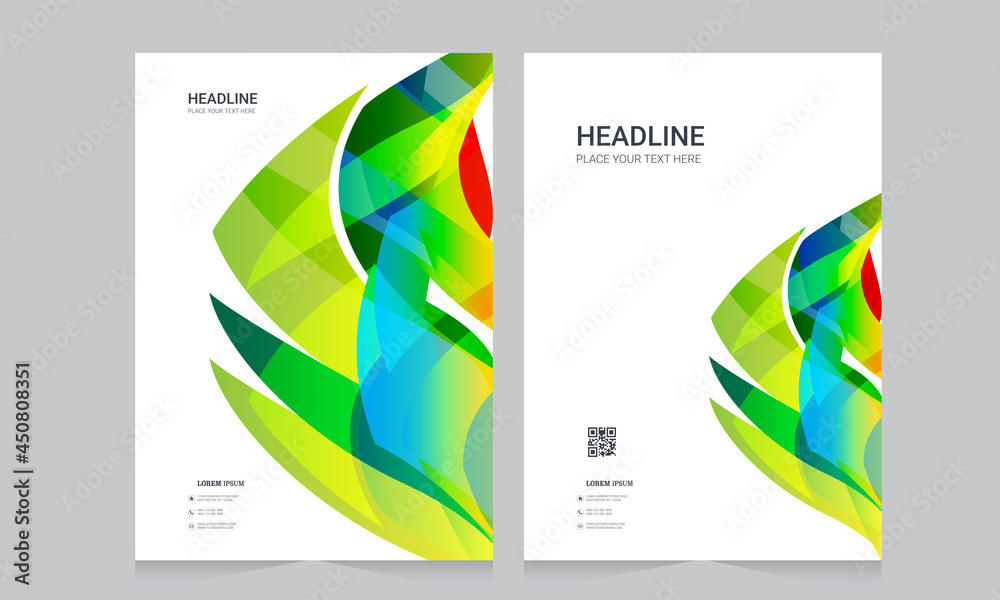 Abstract brochure template, cover design annual report, magazine Stock ...