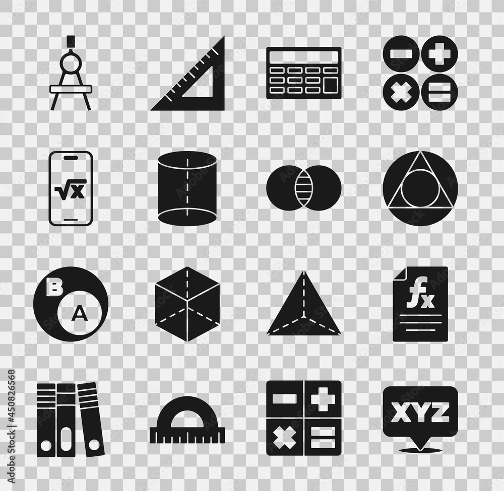 Set XYZ Coordinate system, Function mathematical symbol, Triangle ...