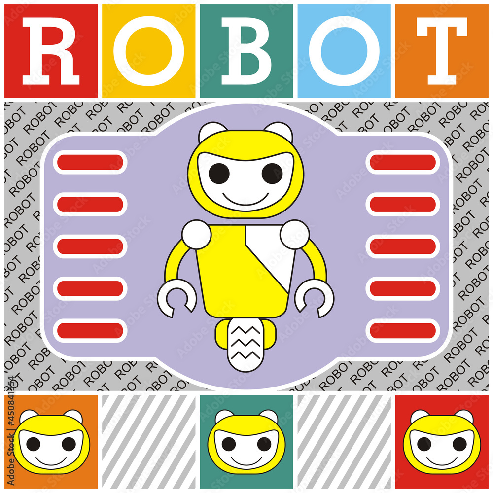 robot logo vector illustration - future technology - Artificial ...
