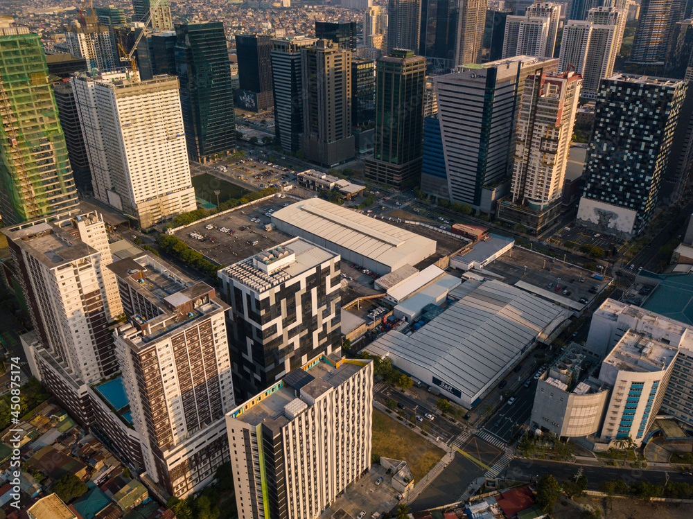 Bonifacio Global City, Taguig, Metro Manila, Philippines - looking down ...