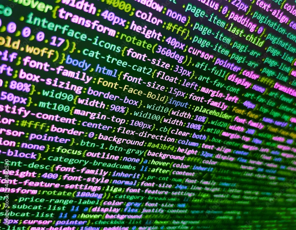 Programming Source Code Abstract Screen Of Software Developer Tensorflow Ai Concept Lots Of