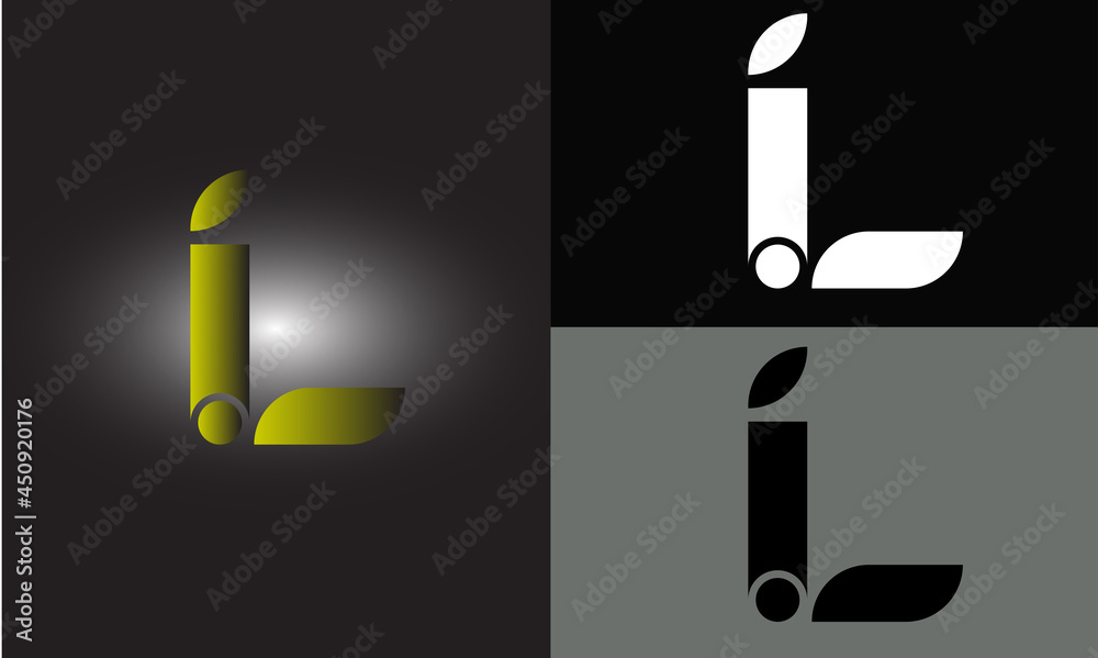 Grafic Vector Of Abstract letter L logo design. Creative,Premium ...