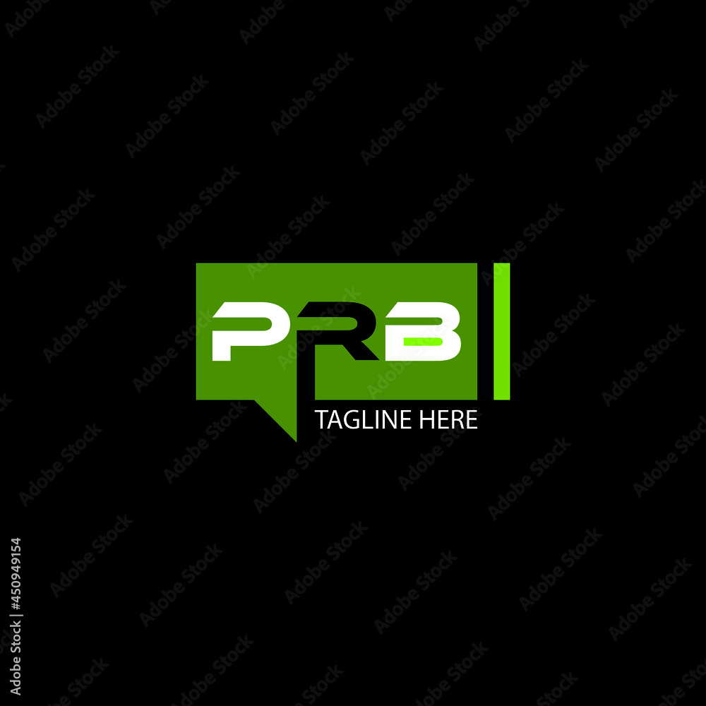 PRB letter logo design on black background.PRB creative initials letter ...