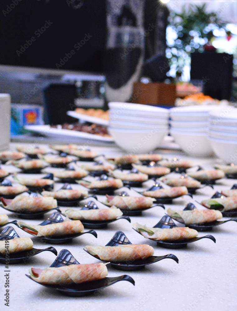 buffet party catering with lo hei yu sheng, asian and western cuisine ...