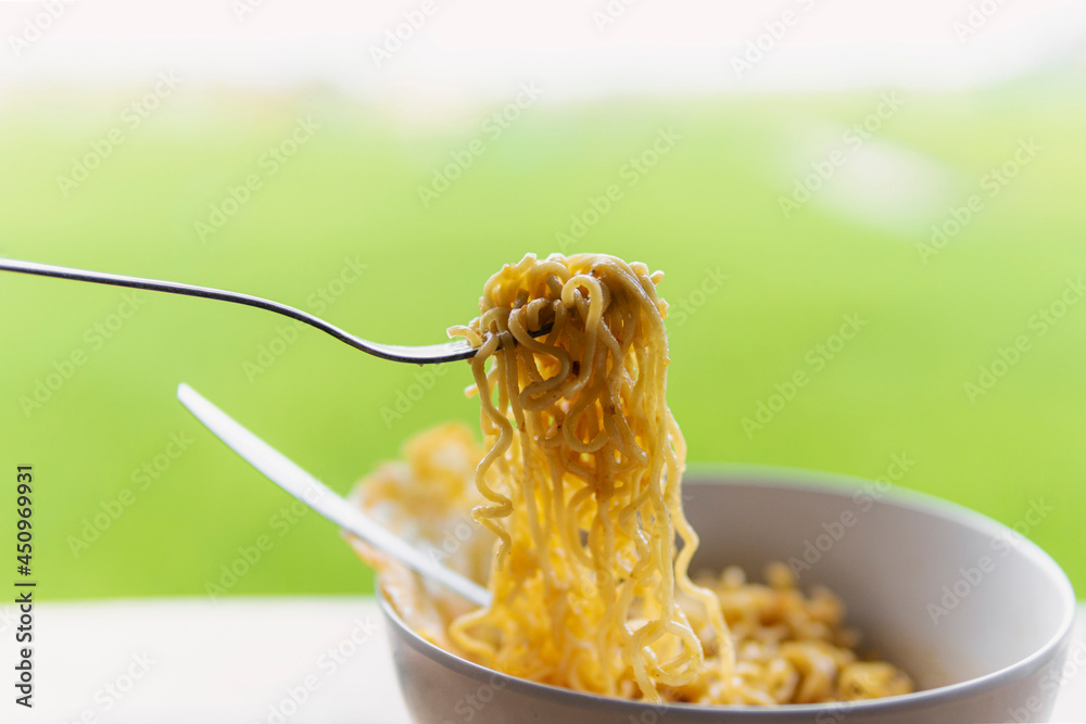 A typical Ramen from Indonesia named Indomie Goreng Stock Photo | Adobe ...