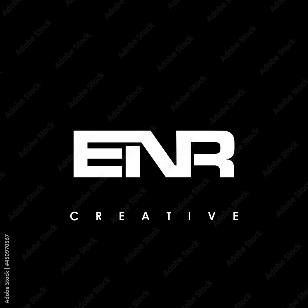 ENR Letter Initial Logo Design Template Vector Illustration Stock ...