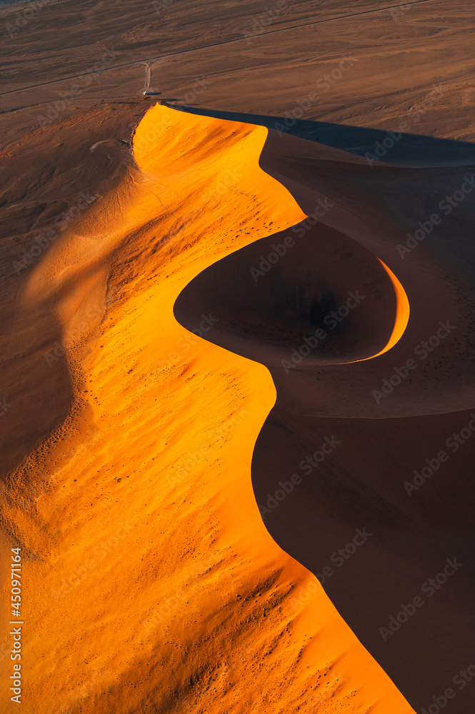 Aerial images of arid regions in Africa, harsh desert environment ...