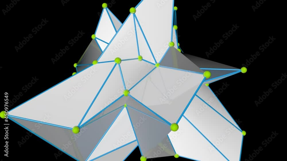 Vidéo Stock Abstract Plexus background. Business, technology or medical background. From a ...