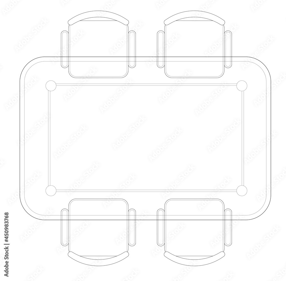 Stockillustratie 2D CAD plan drawing various sizes and designs of ...