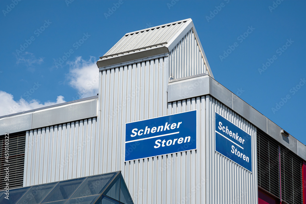 BULACH, SWITZERLAND - APRIL 27, 2020: Schenker Storen AG is a blind ...