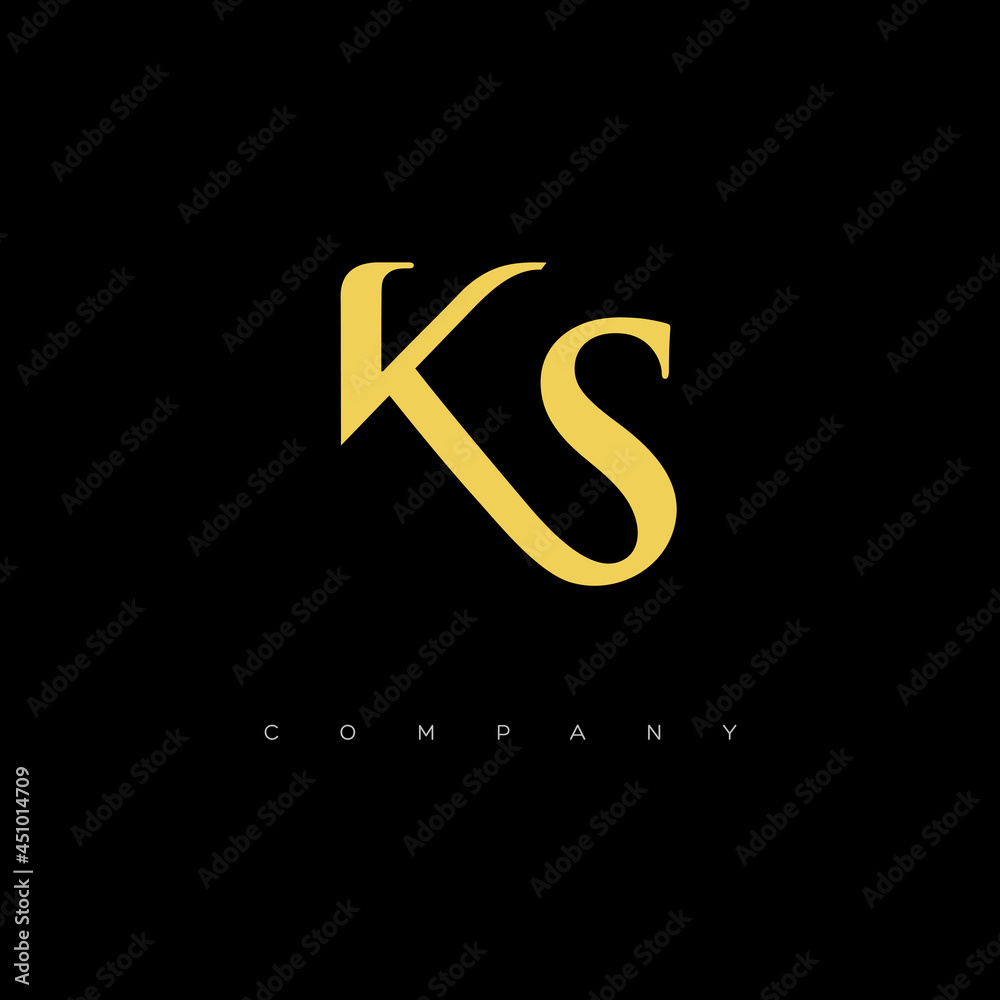 Initial KS logo design vector Stock Vector | Adobe Stock