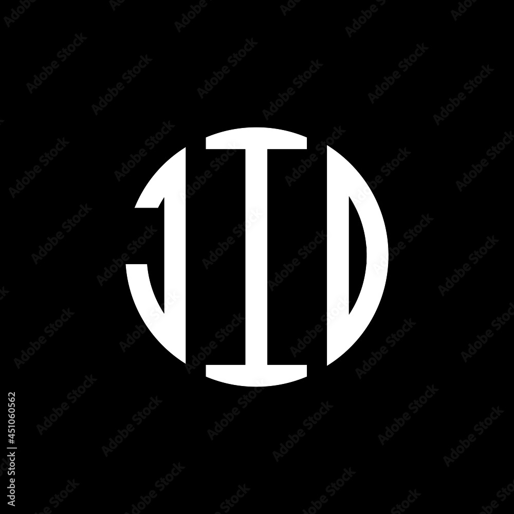 JID letter logo design. JID modern letter logo with black background ...