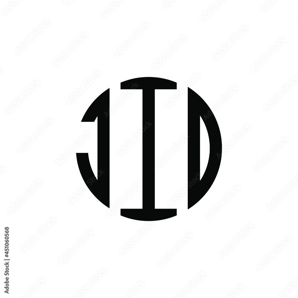 JID letter logo design. JID modern letter logo with black background ...