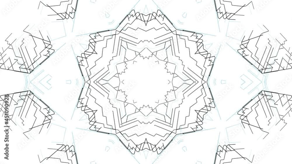 Ai growing geometric pattern of lines. Building solution by artificial ...