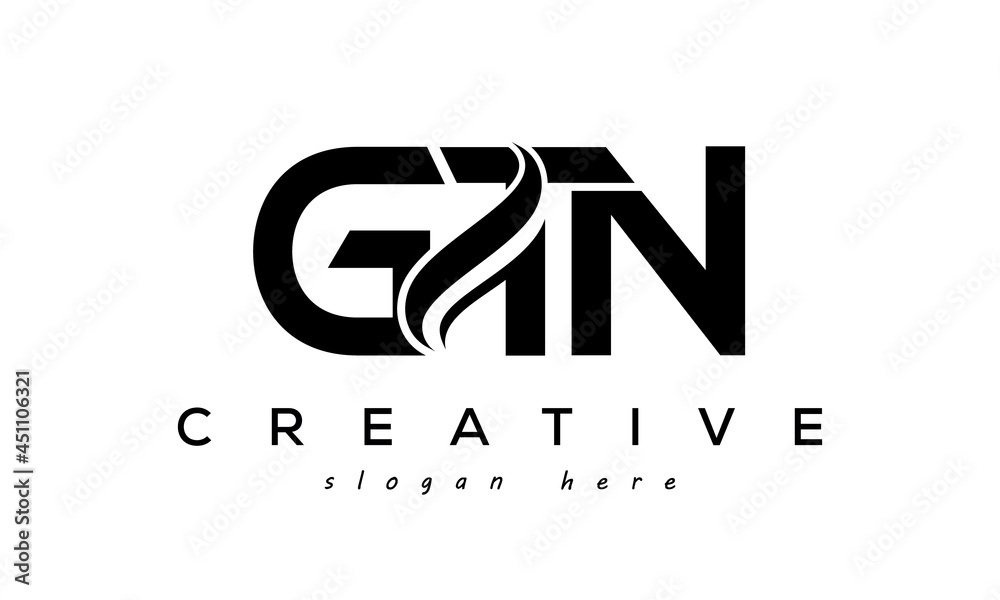 Letter GTN creative logo design vector Stock Vector | Adobe Stock