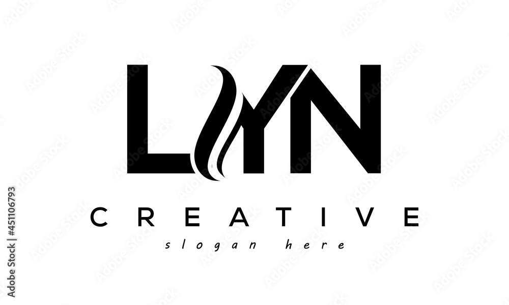 Letter LYN creative logo design vector Stock Vector | Adobe Stock