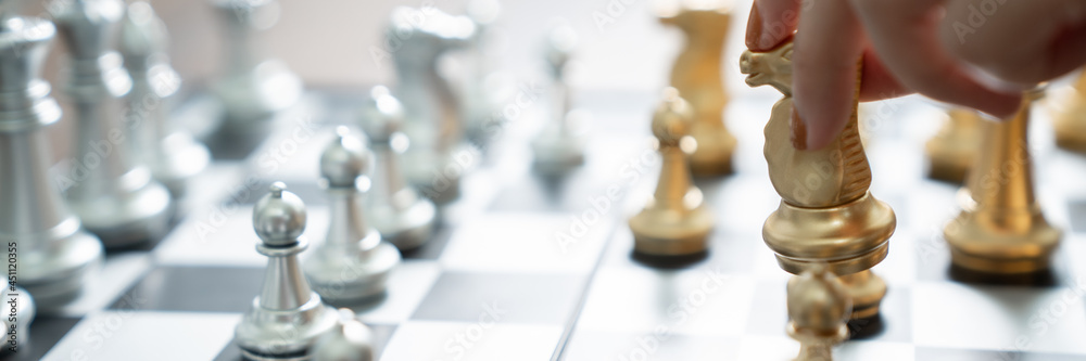 Businessman moving chess.business strategy ideas concept Plan leading ...