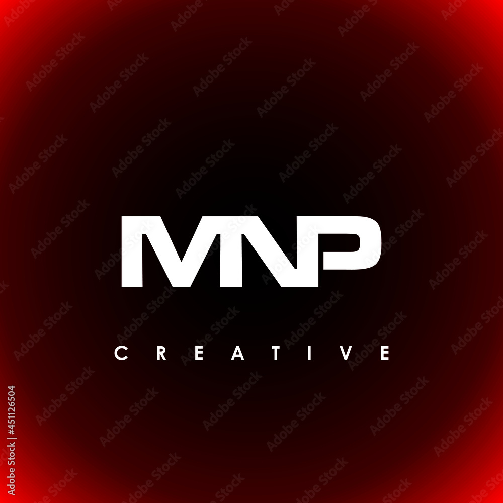MNP Letter Initial Logo Design Template Vector Illustration Stock ...