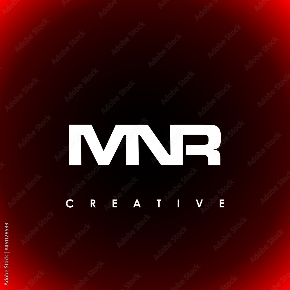 MNR Letter Initial Logo Design Template Vector Illustration Stock ...