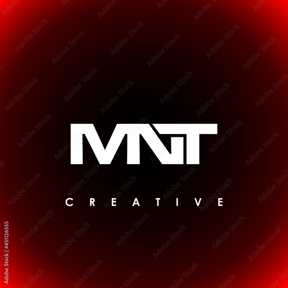 MNT Letter Initial Logo Design Template Vector Illustration Stock ...
