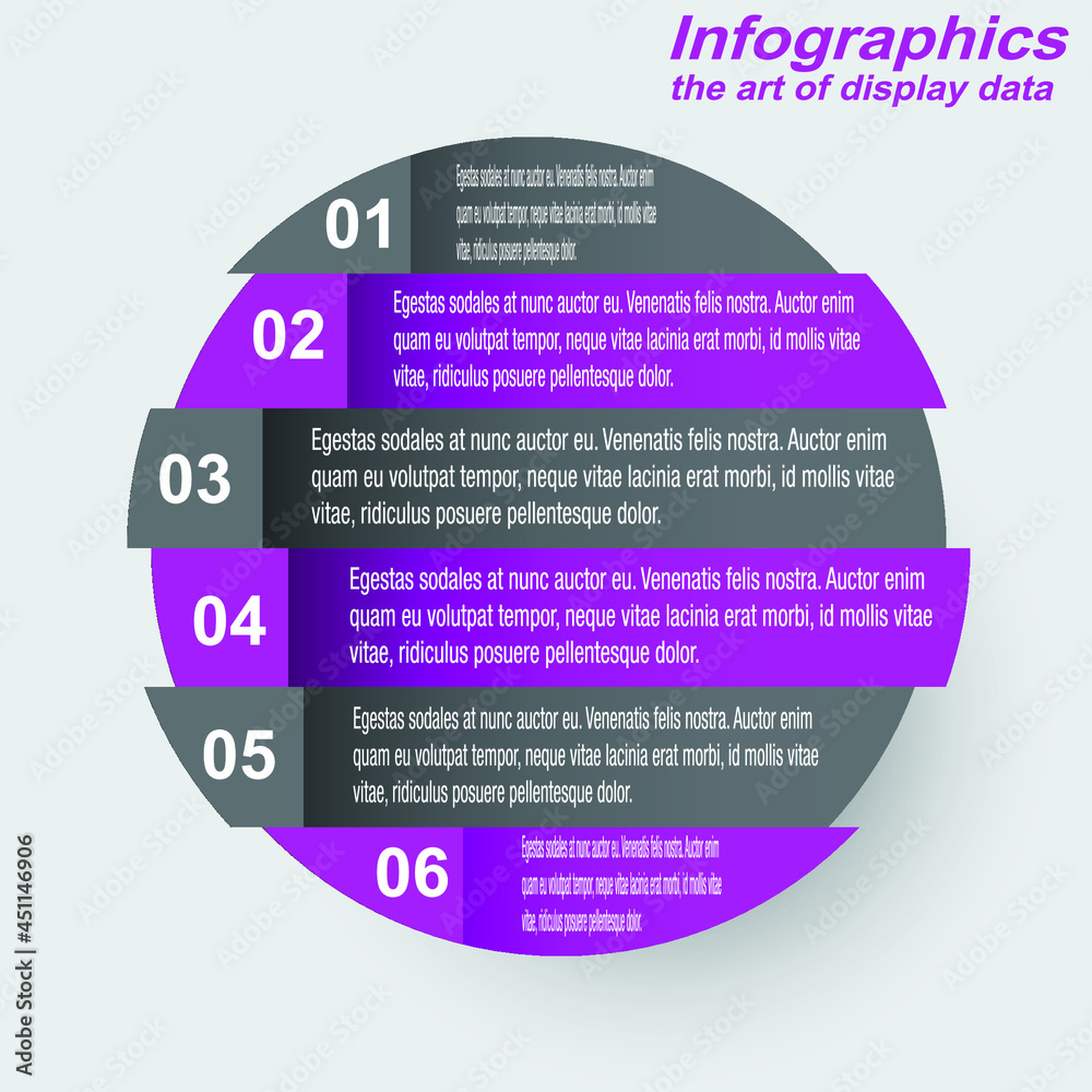 Infographic display template. Idea to display information, ranked and ...