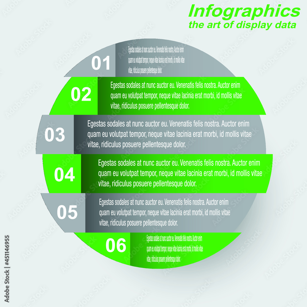 Infographic display template. Idea to display information, ranked and ...