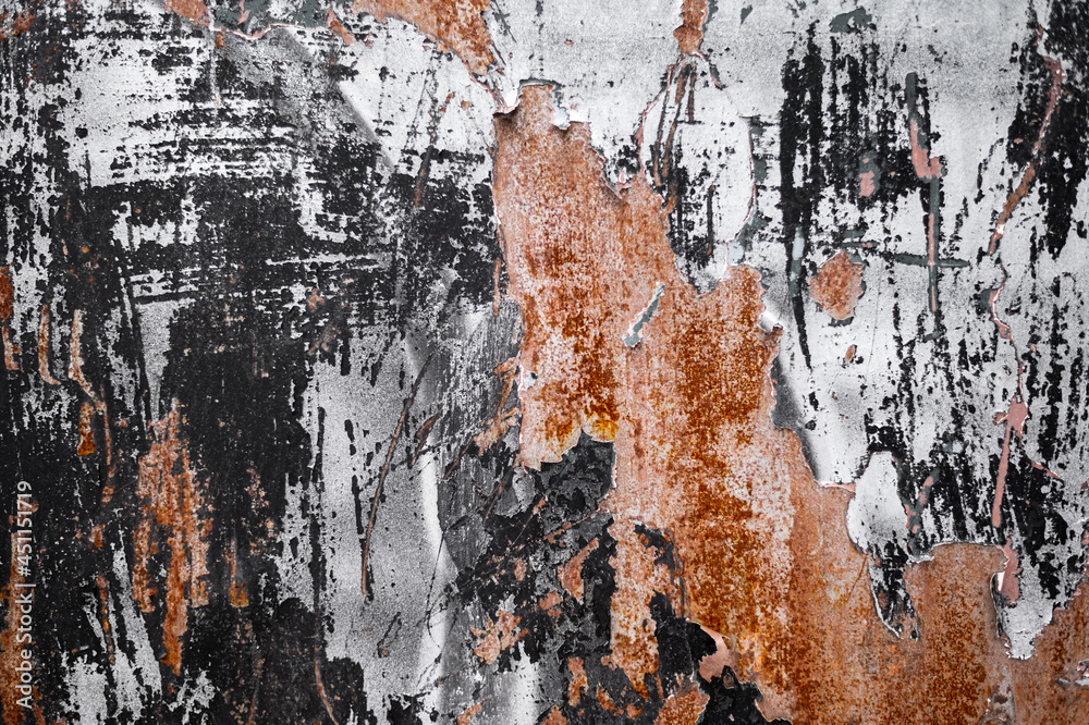 Grunge rusted metal texture and dripping paint color background Stock ...