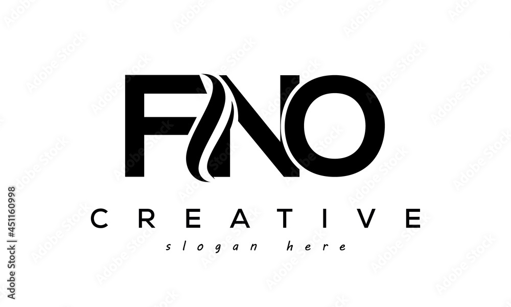 Letter FNO creative logo design vector Stock Vector | Adobe Stock