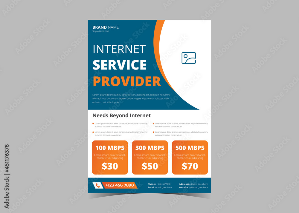 Broadband Internet Flyer Template.high speed internet flyer leaflet ...