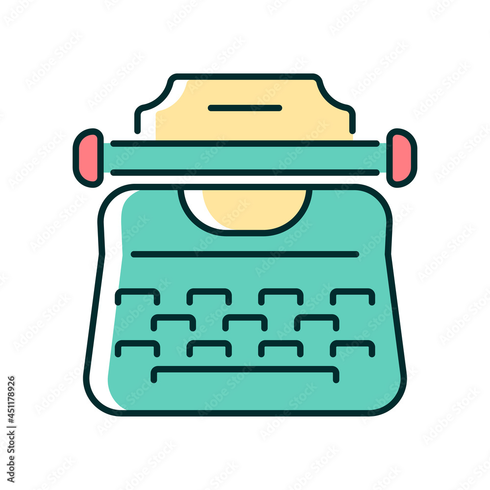 Simple Typewriter Drawing