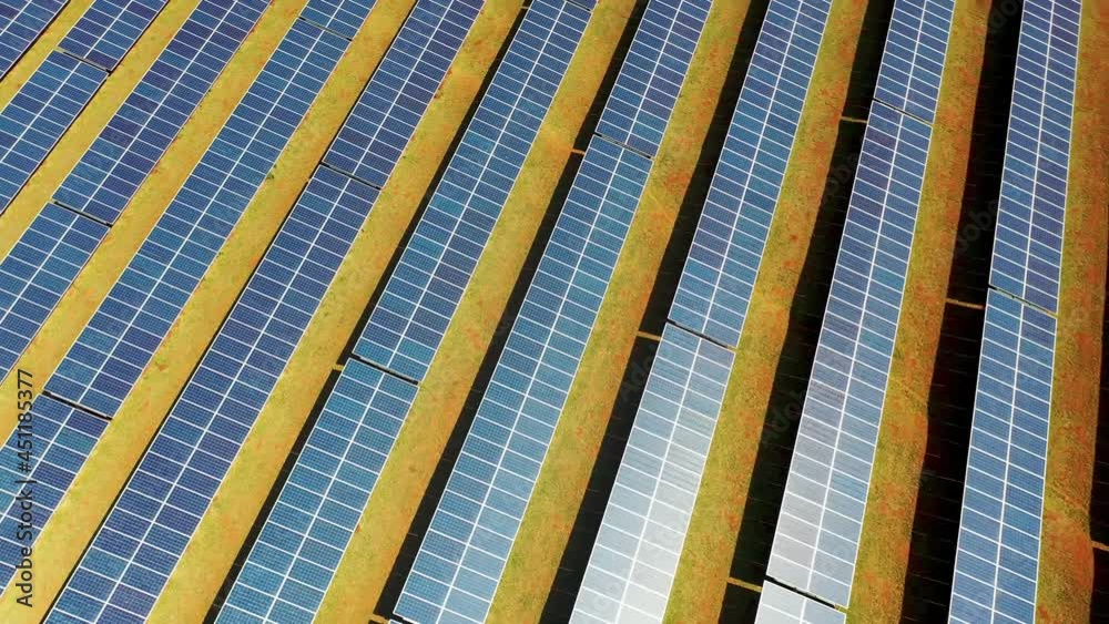 Ecology green energy solar system view.Solar energy panels.Ecology ...