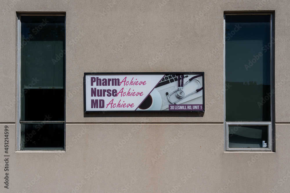 Toronto, Canada - August 14, 2021: PharmAchieve, nurseAchieve and ...