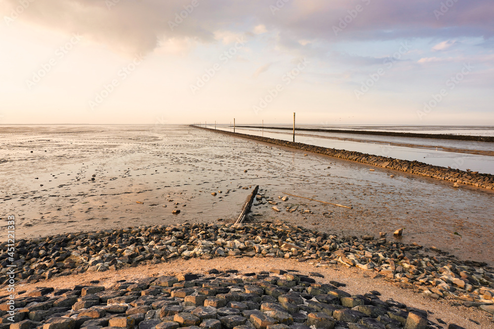 Lower Saxon Wadden Sea National Park, UNESCO World Heritage Site. North ...