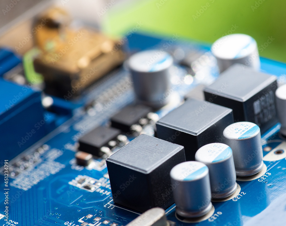 Abstract,close up of Mainboard Electronic background. (logic board,cpu ...